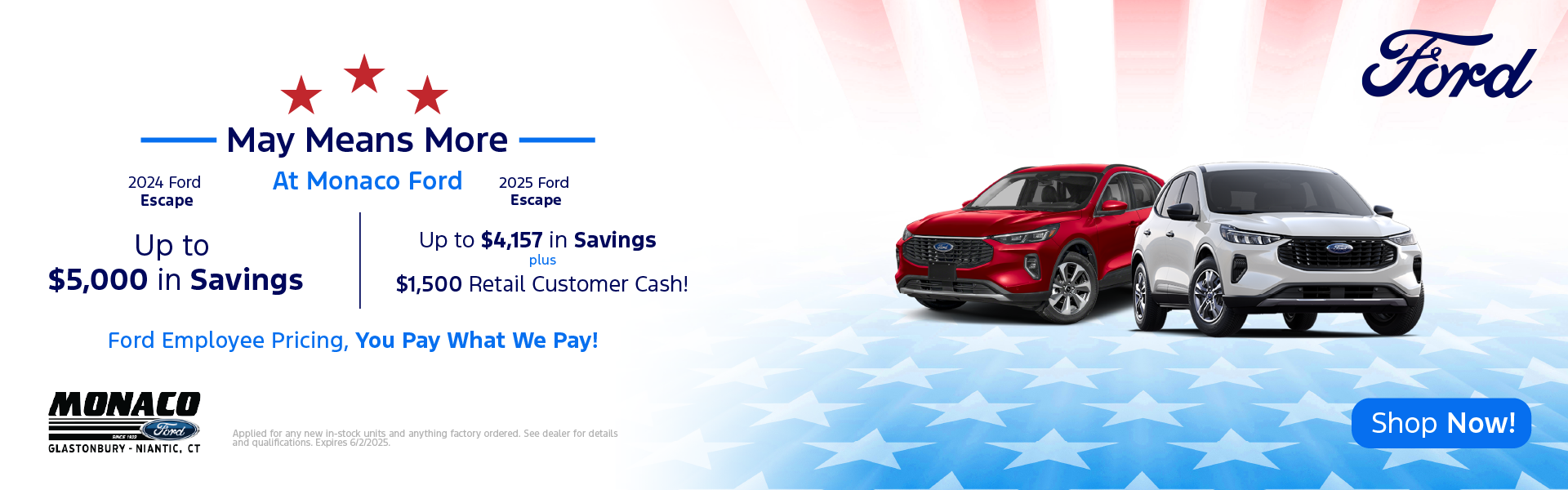 Ford Dealership in Niantic CT | Seving Niantic and New London | Monaco ...