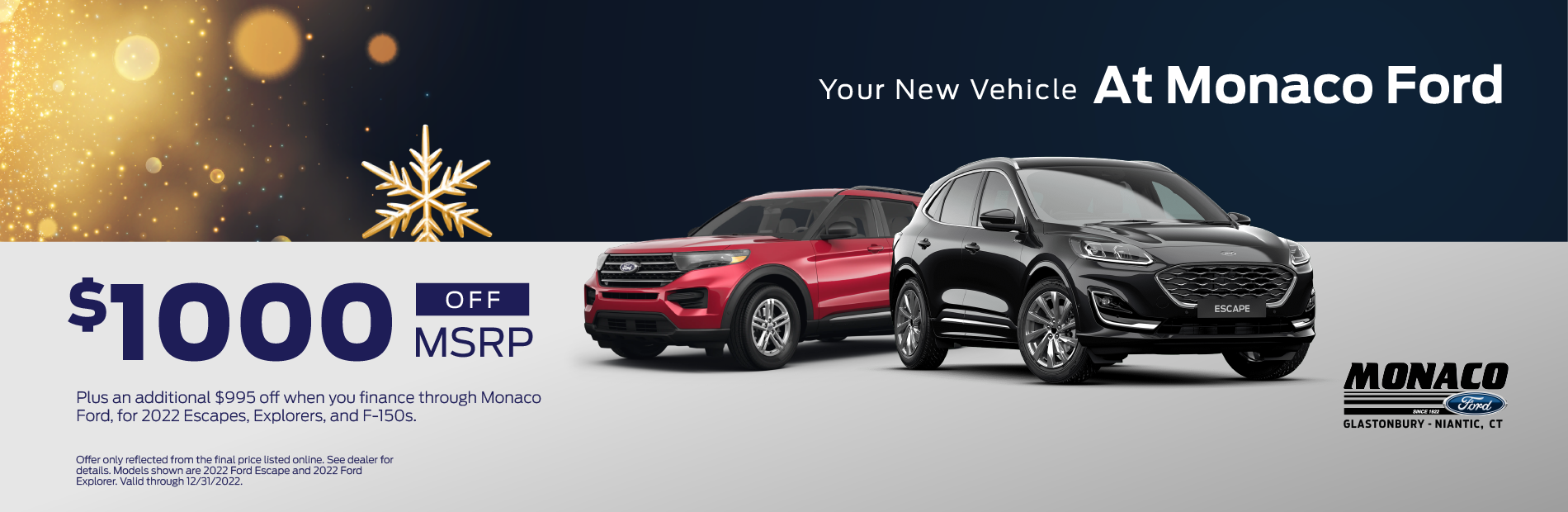 Ford Dealership in Niantic CT | Seving Niantic and New London | Monaco ...